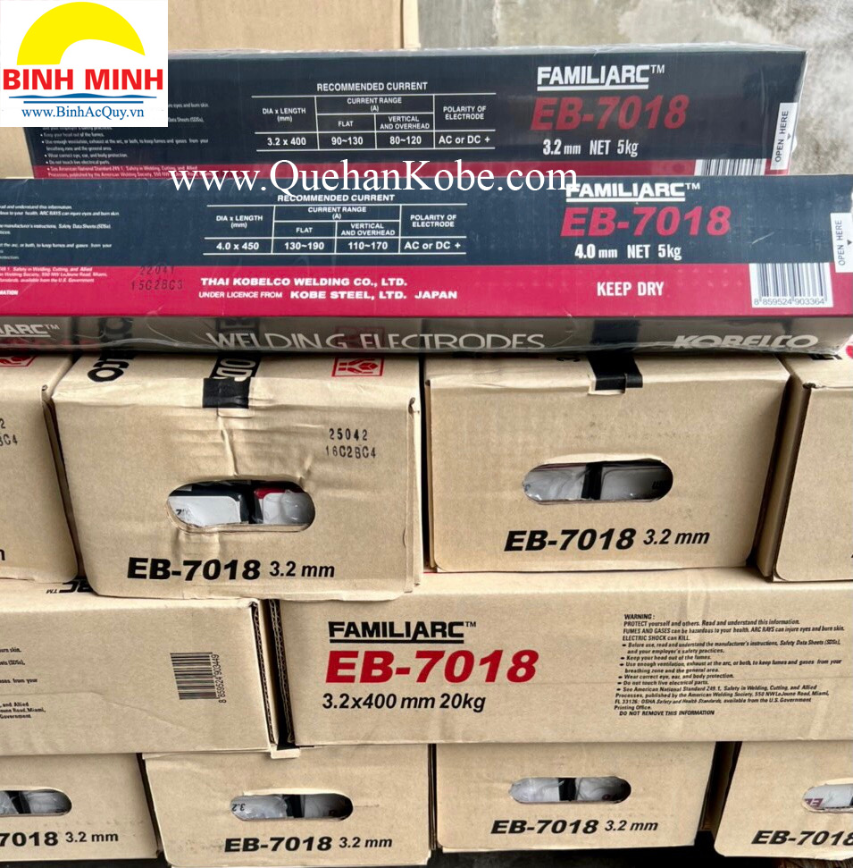 Que hàn chịu lực Kobe EB-7018 3.2mm, Đại lý Que hàn chịu lực Kobe EB ...